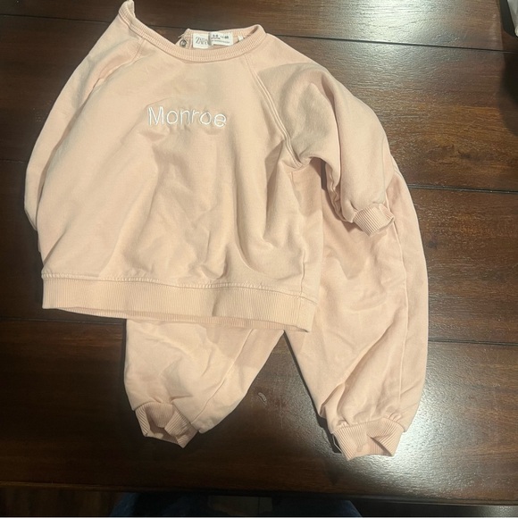 Zara | Matching Sets | Zara Soft Pink Baby Outfit | Poshmark